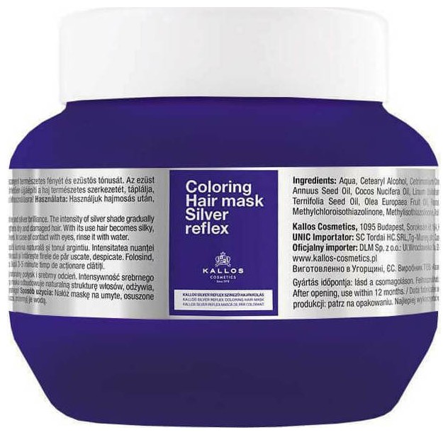 Coloring Hair Mask Silver Reflex-Μάσκα μαλλιών κατά της κιτρινίλας ...